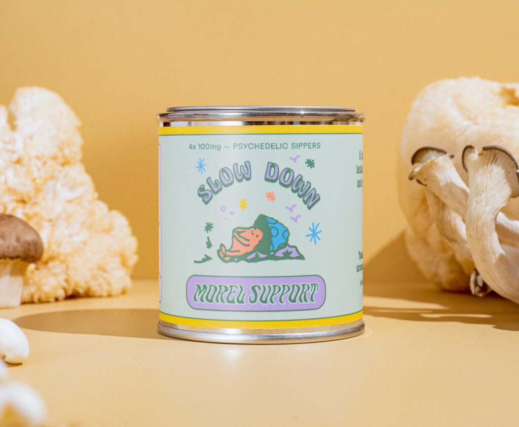 Slow Down 〰️ 100mg Herbal Tea - Morel Support